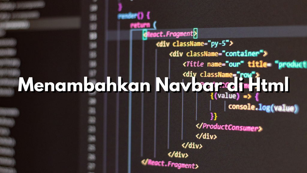 Menambahkan Navbar di Html Menggunakan Bootstrap - Artikel Tentang IT